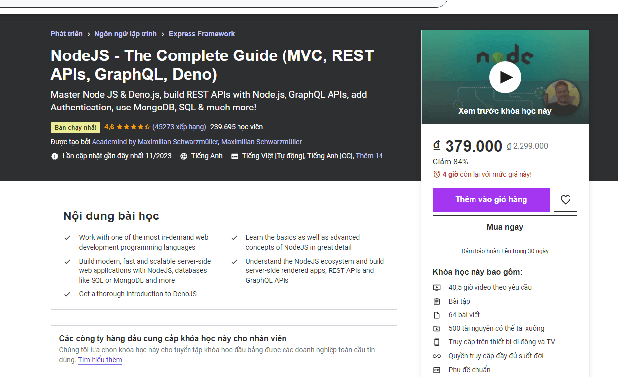 Share Nodejs The Complete Guide Rest Apis Graphql Deno 3363