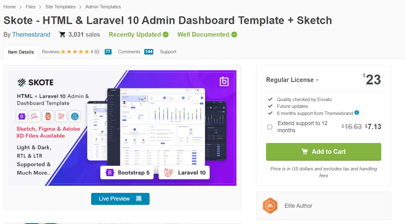Skote - Angular 16 Admin & Dashboard Template + Sketch