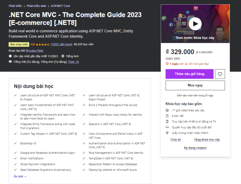 [SHARE] .NET Core MVC - The Complete Guide 2023-NET8