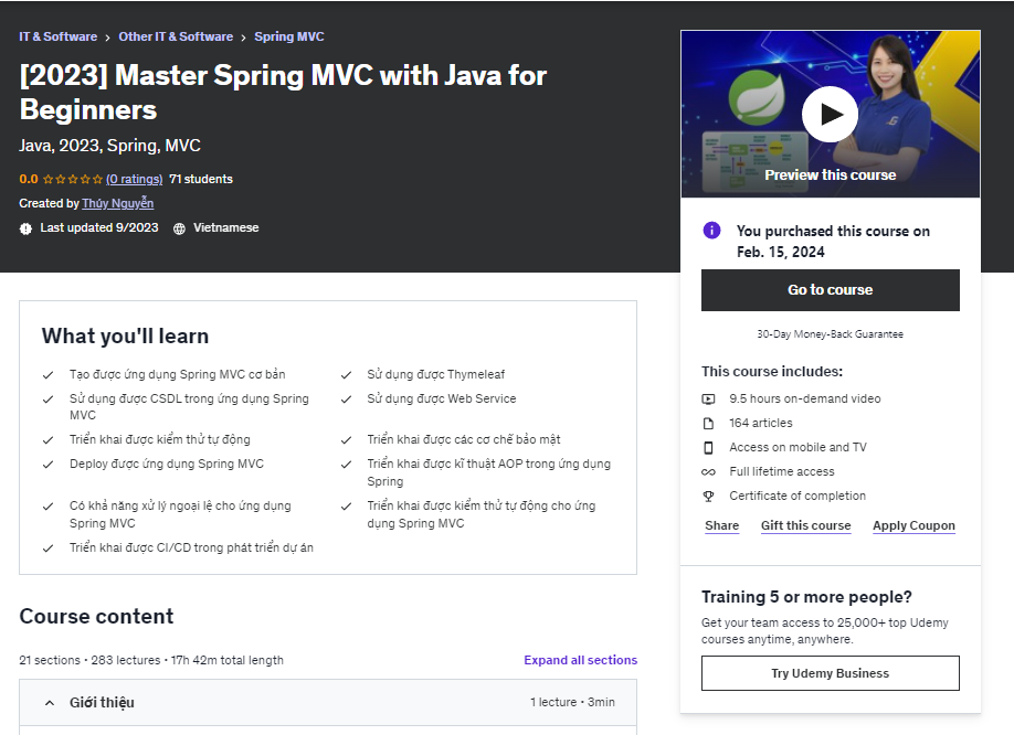 Share 2023 Master Spring Mvc With Java For Beginners 6525