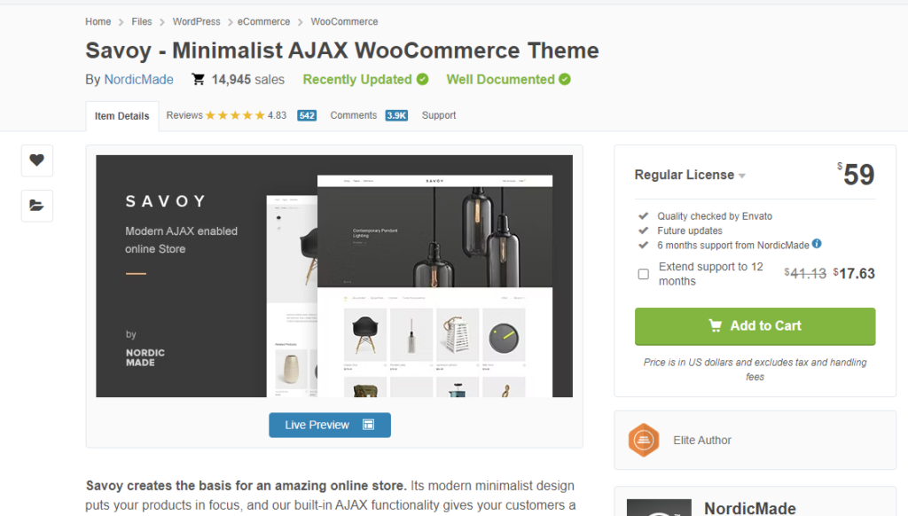 [SHARE] Savoy - Minimalist AJAX WooCommerce Theme