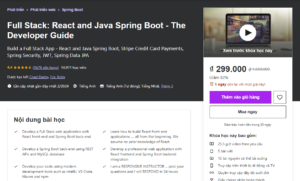 [SHARE] Full Stack React And Java Spring Boot - The Developer Guide