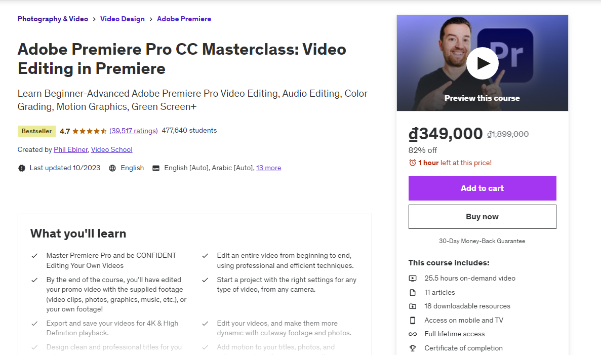 [SHARE] Adobe Premiere Pro CC Masterclass: Video Editing In Premiere