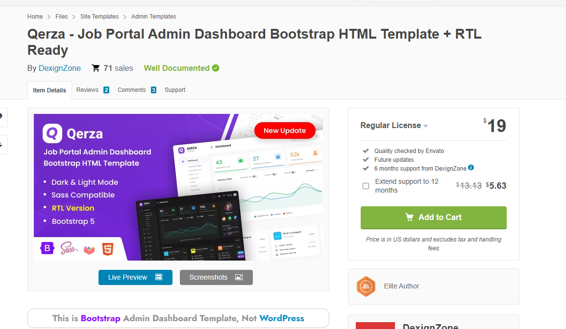 [SHARE] QERZA - JOB PORTAL ADMIN DASHBOARD BOOTSTRAP HTML TEMPLATE ...
