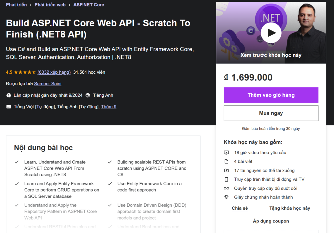 Share Build Asp Net Core Web Api Scratch To Finish Net8 Api