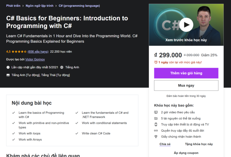 [SHARE] C Basics For Beginners: Introduction To Programming With C#
